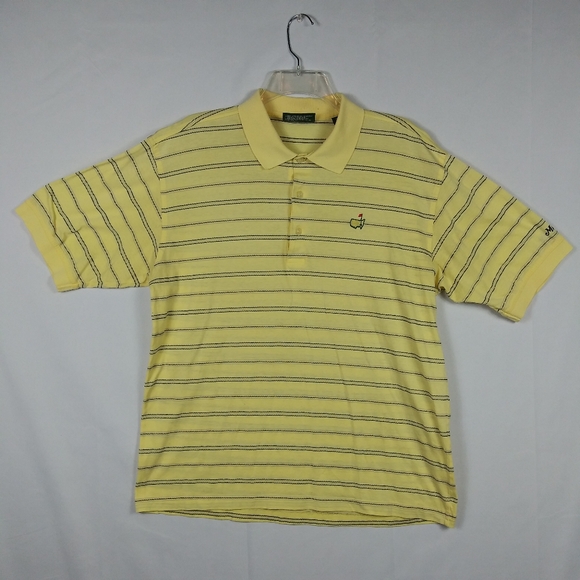 Masters | Shirts | Vintage Masters Collection Polo Shirt Mens M Yellow ...